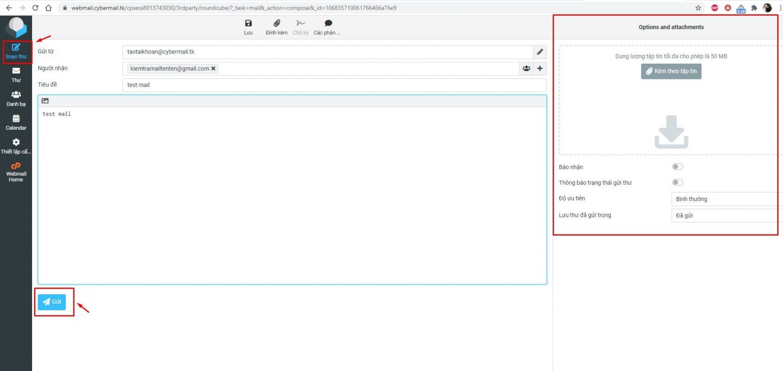 Hướng dẫn sử dụng webmail Email Server Pro - Hướng dẫn TENTEN