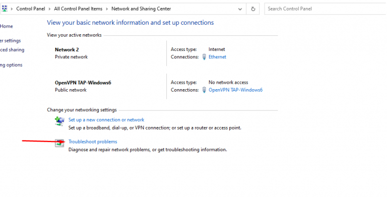 Cách mở Network and Sharing Center - Hướng dẫn TENTEN