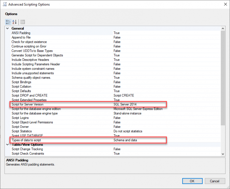 Hướng dẫn backup database từ phiên bản SQL server cao xuống phiên bản ...