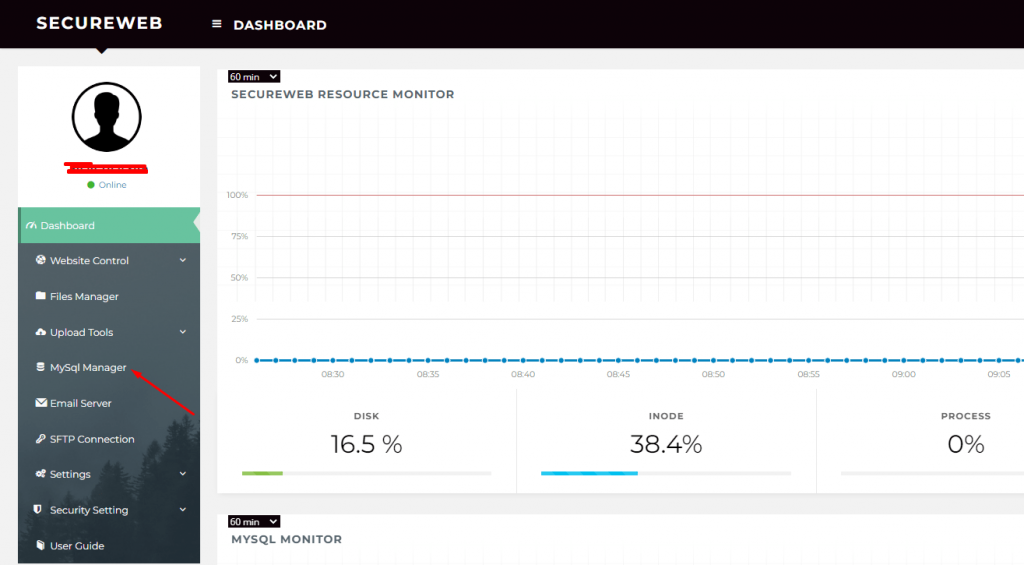 Chuyển dữ liệu thủ công trên hosting SecureWeb - Hướng dẫn TENTEN