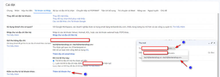 Hướng dẫn kết nối email premium vào gmail mới nhất 2023 - Hướng dẫn TENTEN